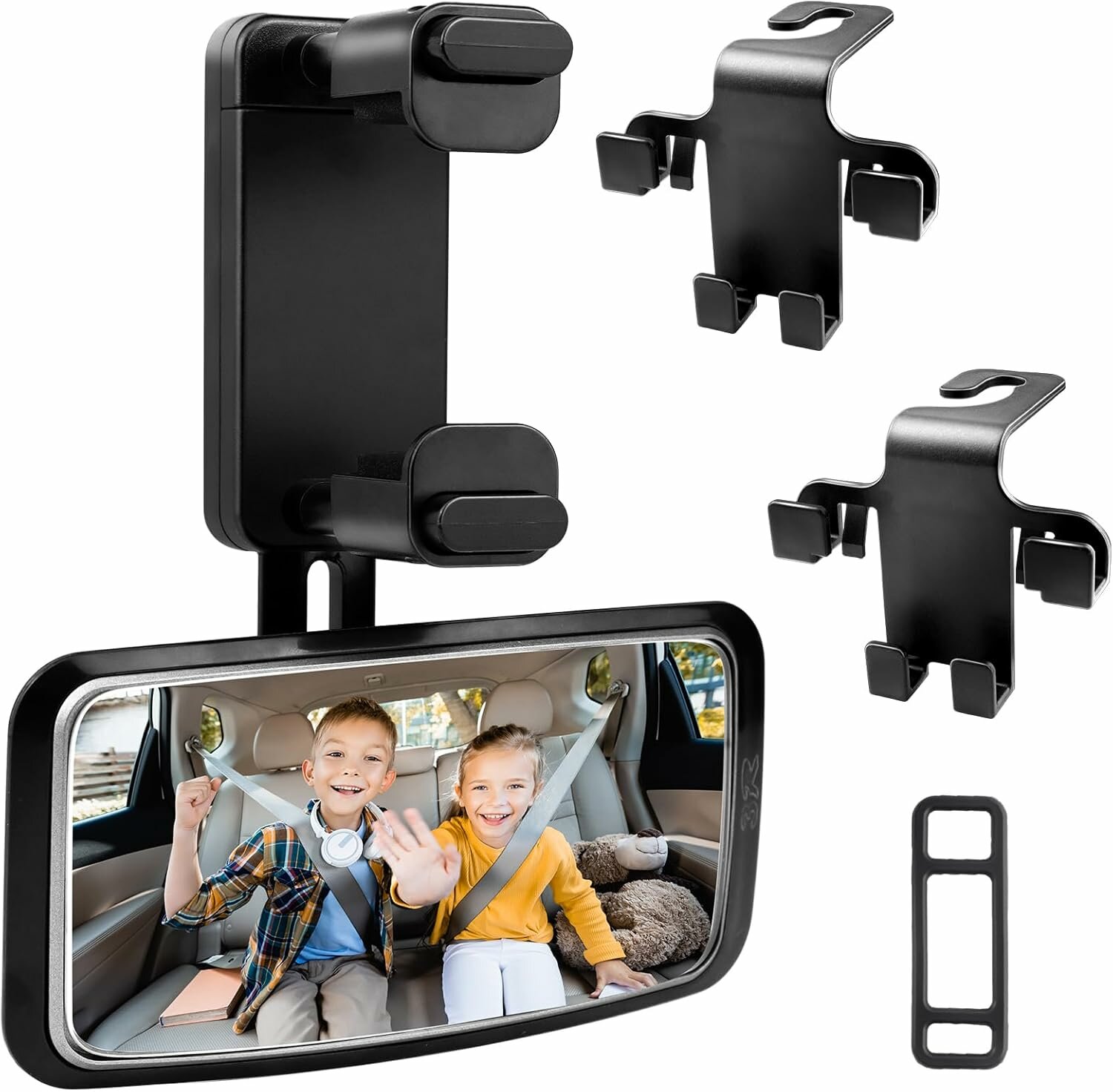 1 автомобильное детское зеркало заднего вида, поворачивающееся на 360° автомобильное зеркало заднего вида，