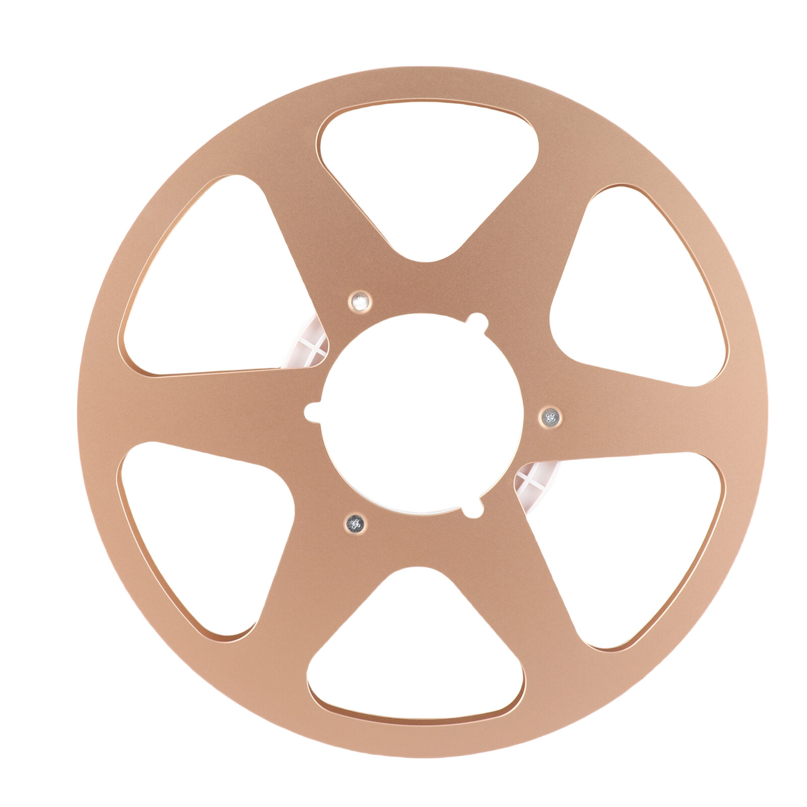 1/4 10,5 дюйма пустой ленточной катушки алюминиевый сплав 6 отверстие универсальная открывающаяся часть пустое катушка для ревокса Студера Золото