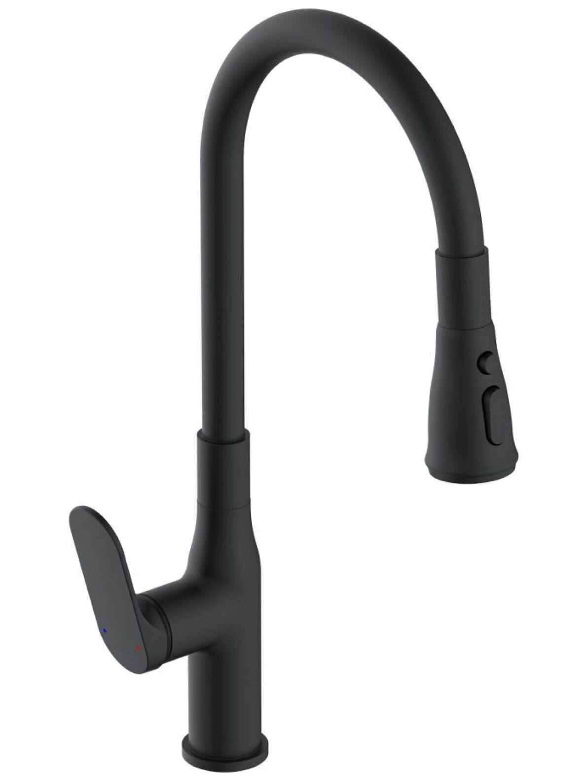 Смеситель для кухни с гибким изливом черный ECONOCE D35 серия 710 (EC0713BL)