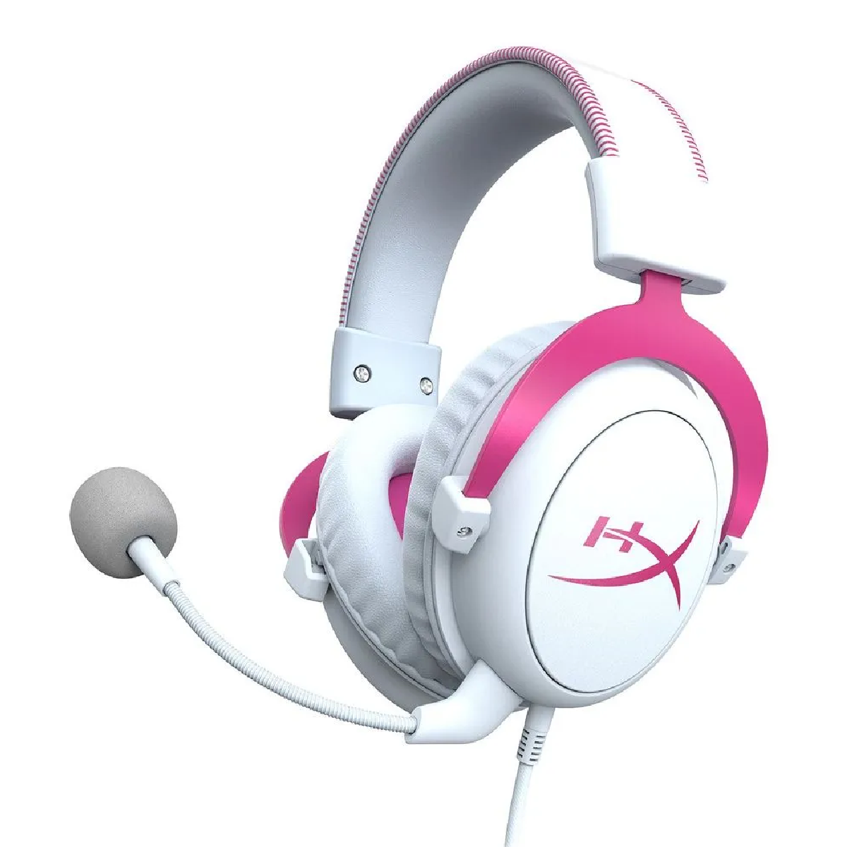 Наушники HyperX Cloud II, игровые, проводные, Розовый и белый Пригодность 80% Б/У