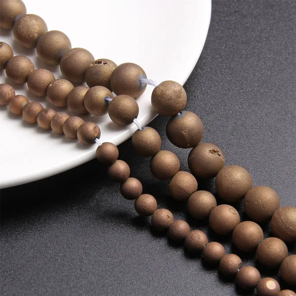 Натуральные друзы агата бусины 6-12 мм vinswet 15 дюймов 8mm-full strand, Yellow color