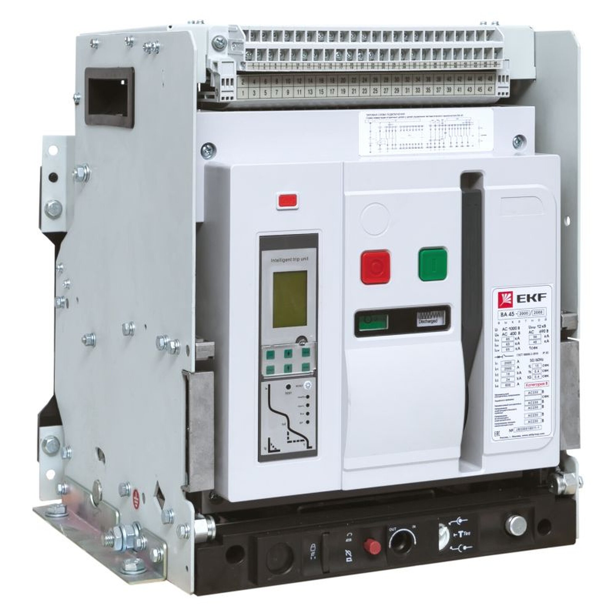 Выключатель автоматический ВА-450 1600-1600А 3P 65кА стационарный v2 EKF