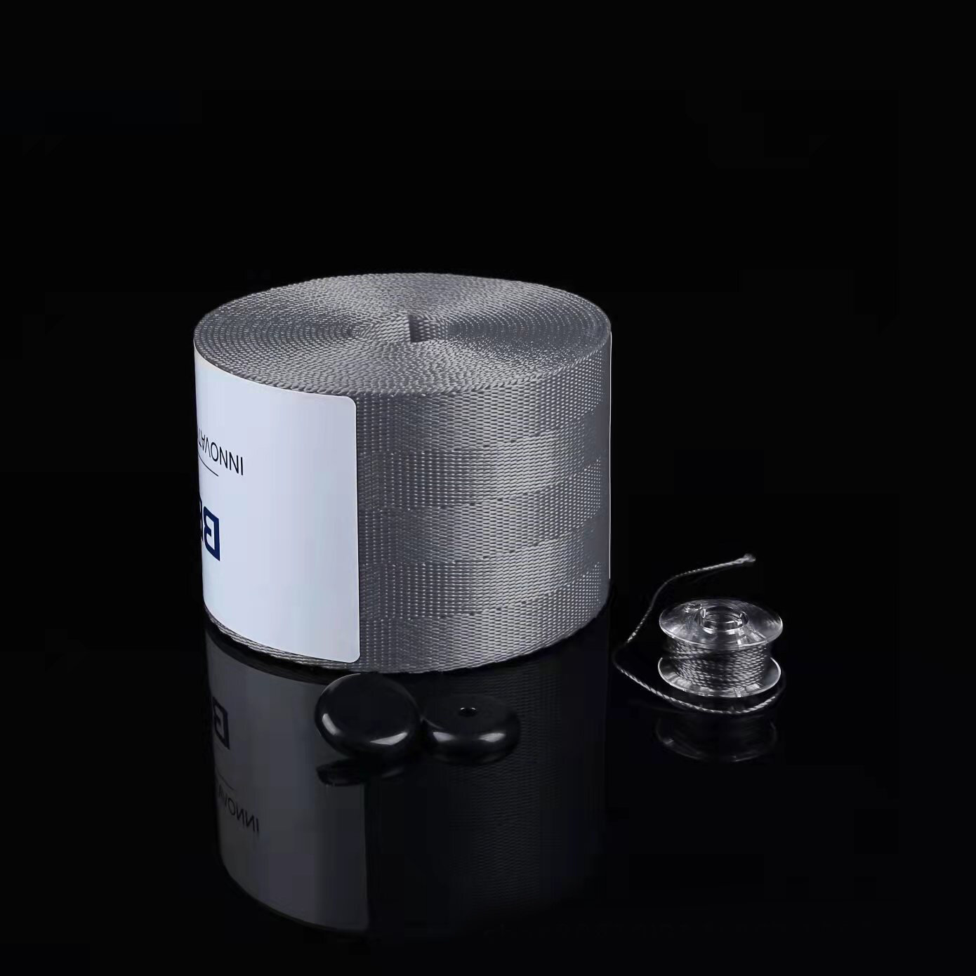 Лента ремня безопасности темно-серый, длина 3,6 м, ширина 4,8 см, 1шт