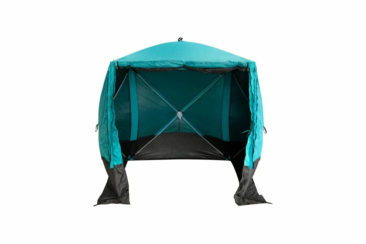 Шатер Следопыт "PF-TOR-K07", быстросборный, серый/голубой, водостойкость до 1000 мм