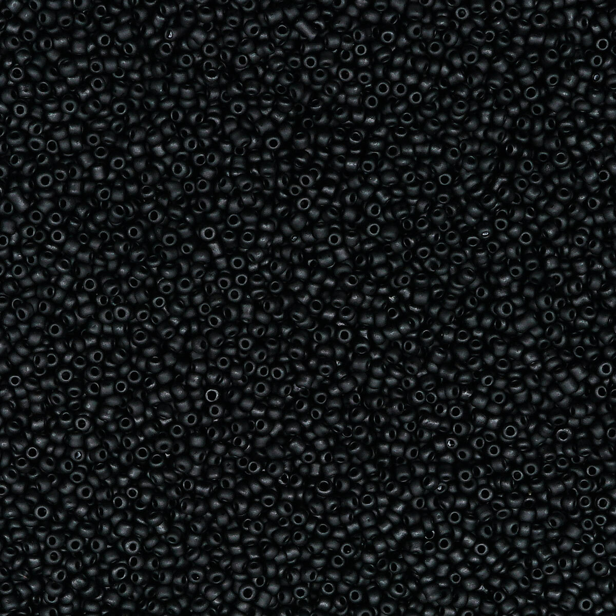 Бисер для плетения 11/0, 500 г, стекло, Astra&Craft (M49 черный, непрозрачный, матовый)