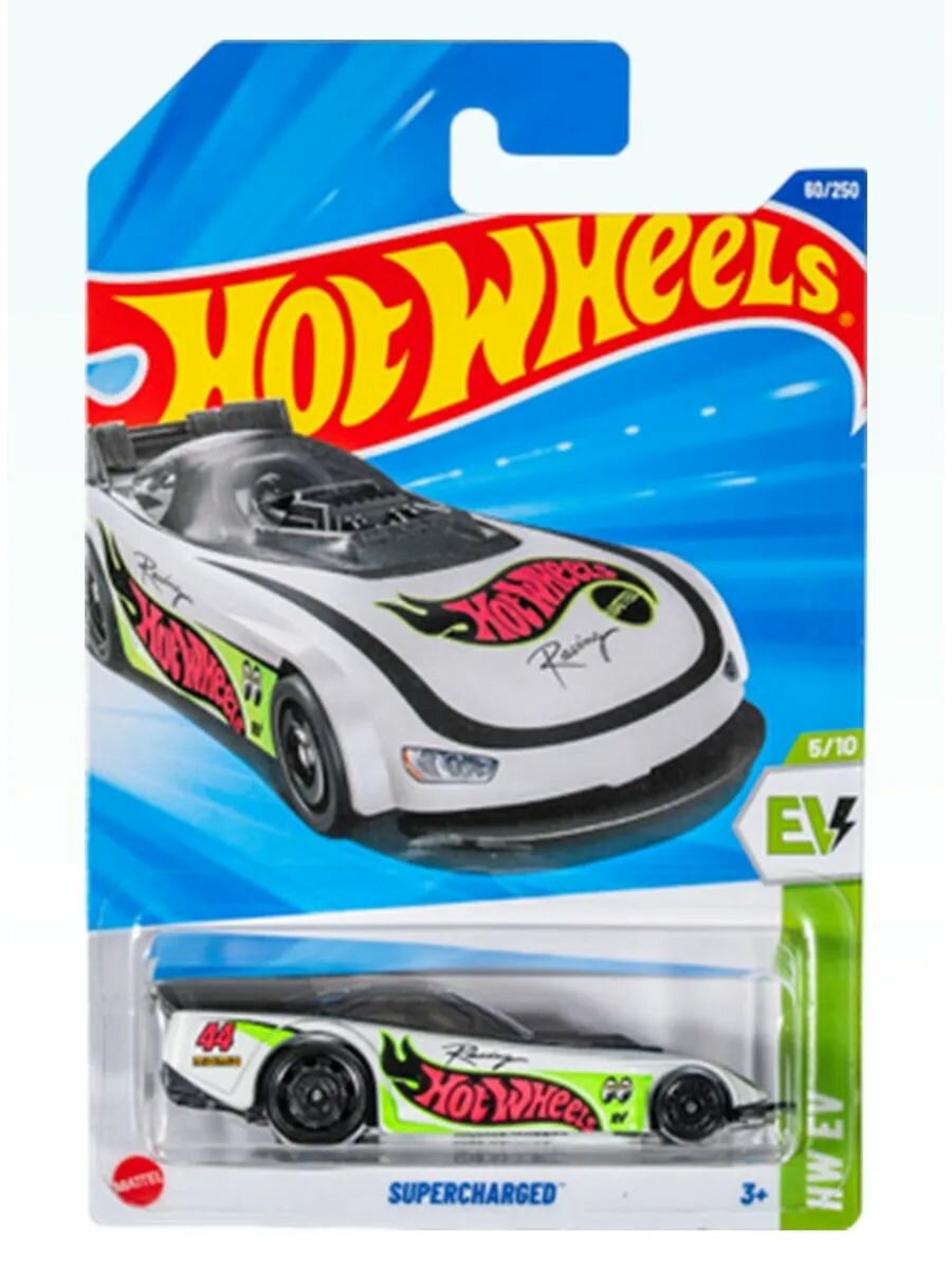 HYX64 Hot Wheels машинка металлическая игрушка коллекционная масштабная модель Supercharged Кейс 2025
