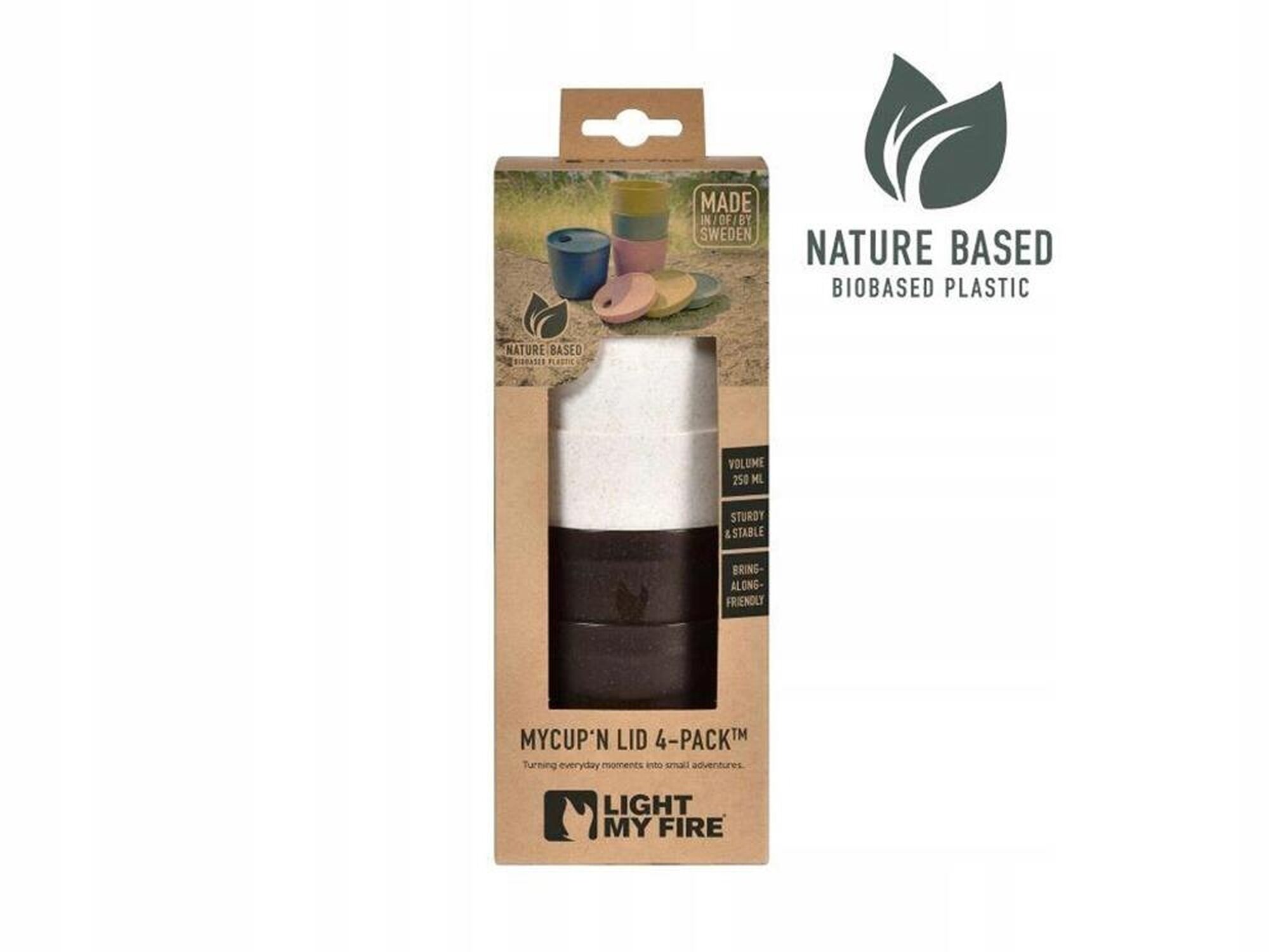 Decathlon Набор из 4 туристических кружек MyCup n Lid 250 мл, с крышками