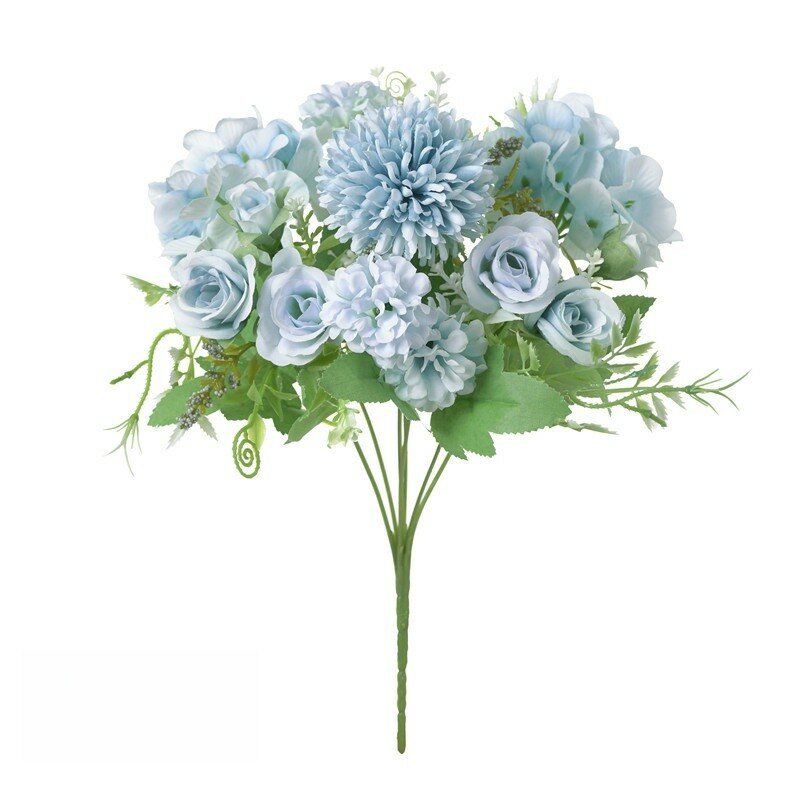 Dendranthema morifolium rose wedding decor искусственный букет роз для фотосессии и домашнего праздника lake blue