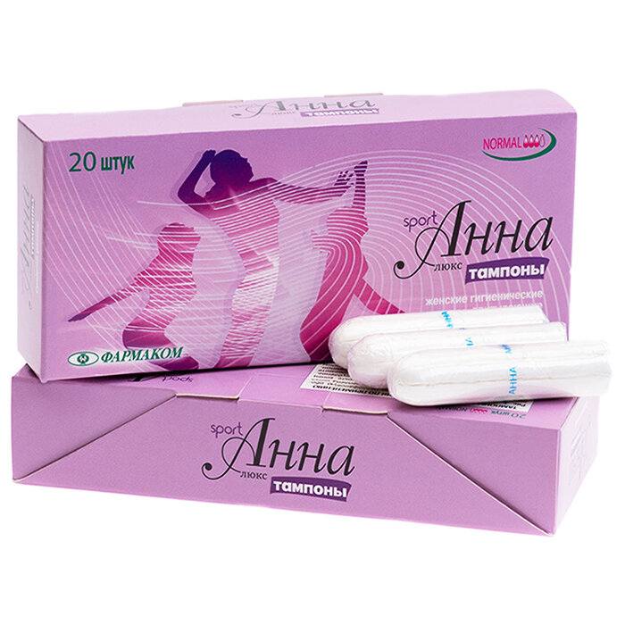 Тампоны анна Люкс sport (2уп по 20шт)