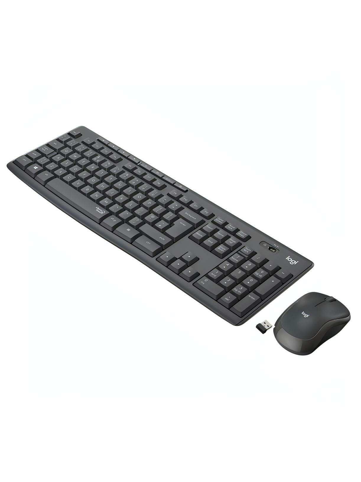 Комплект клавиатура+мышь Logitech MK295 Silent Combo Graphite (русская раскладка)