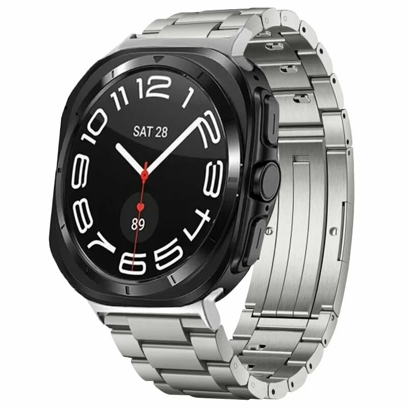 Роскошный титановый браслет для Samsung Galaxy Watch Ultra 47 мм, металлический бизнес ремешок для Samsung Watch Ultra