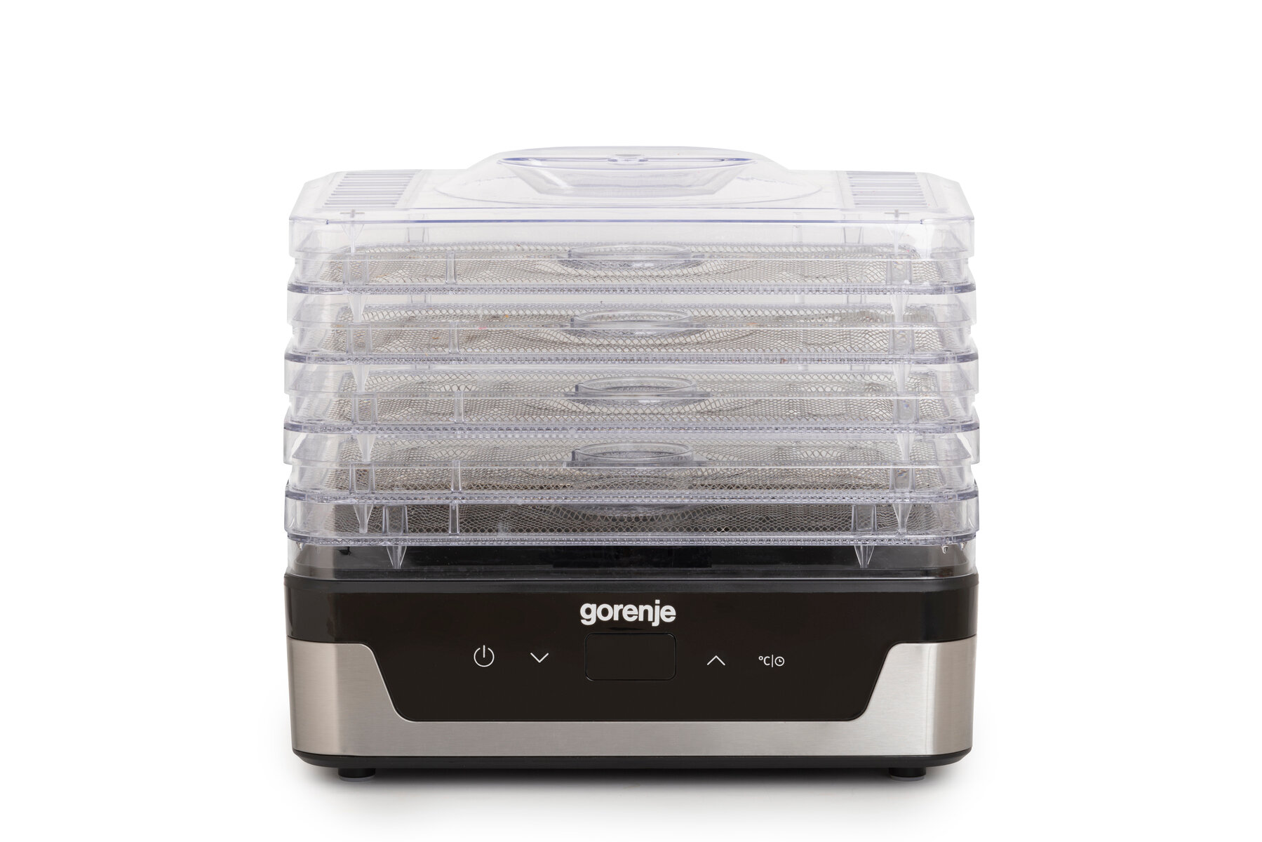 Сушка для фруктов и овощей Gorenje FDK400DE 5под. 240Вт нержавеющая сталь