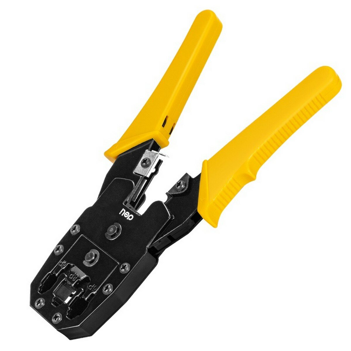 Инструмент обжимной Deli Обжимные клещи Deli DL2468C 8P(RJ-45), 6P(RJ-14 и RJ-12), 4P(RJ-9) || 200мм уц-2-2