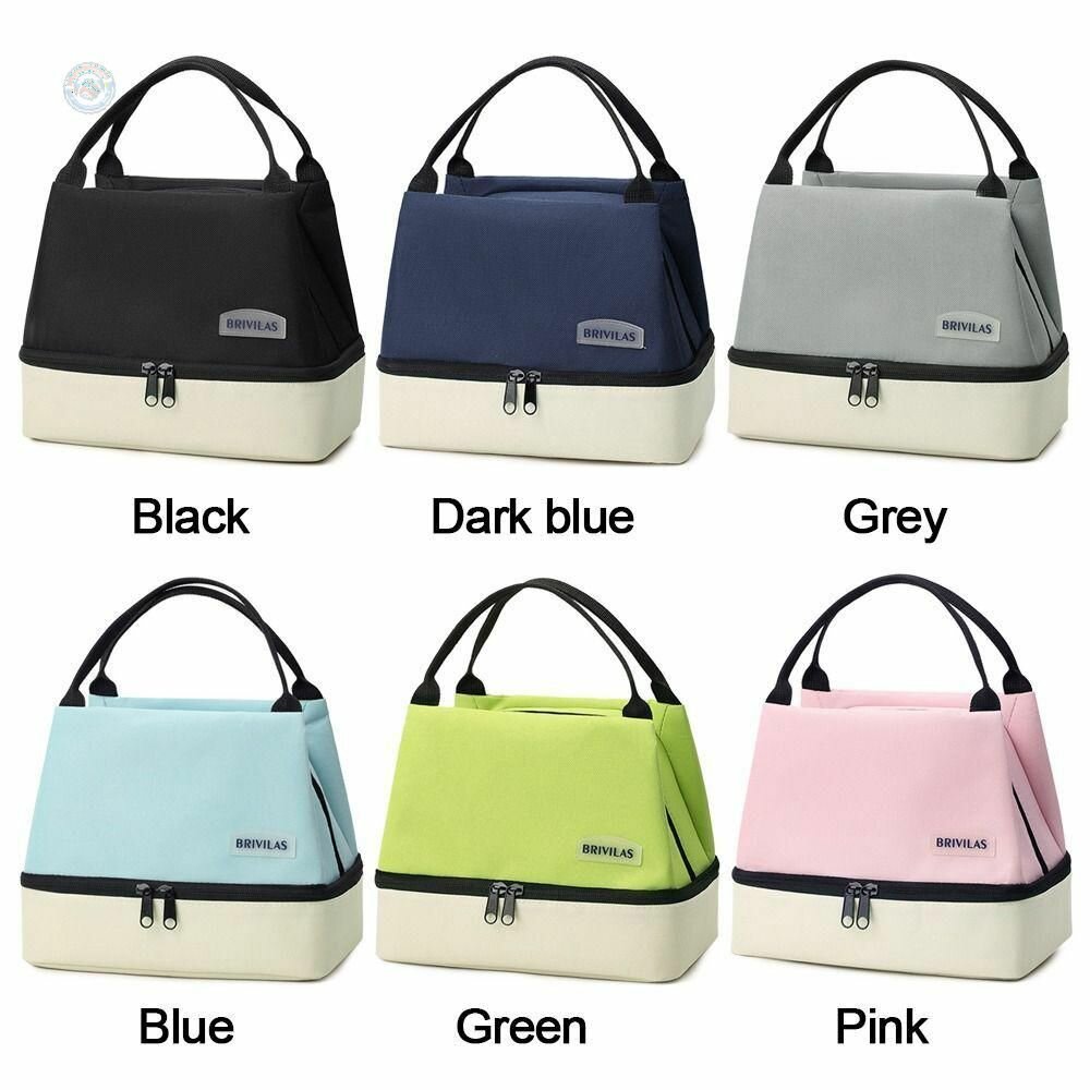 Сумка для ланча с термоизоляцией, легкая и удобная для переноса еды, пикника, работы и учебы