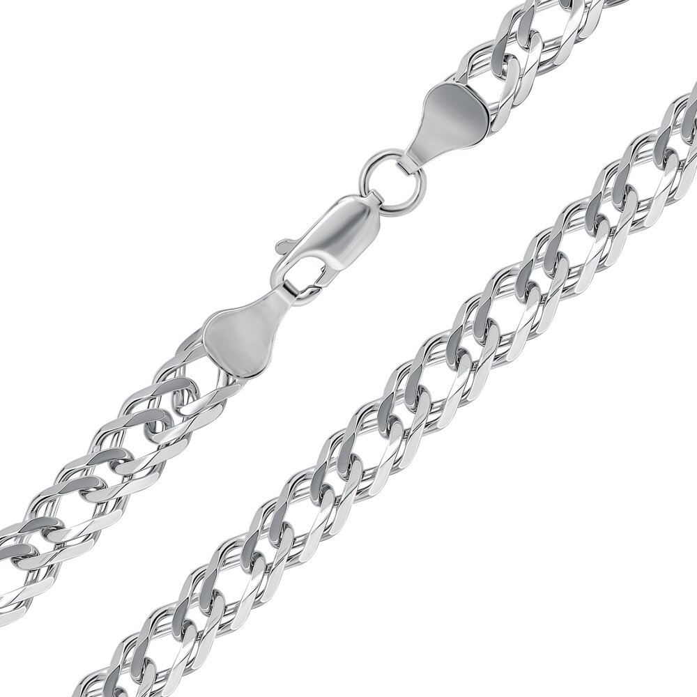 Браслет-цепочка, серебро, 925 проба, родирование