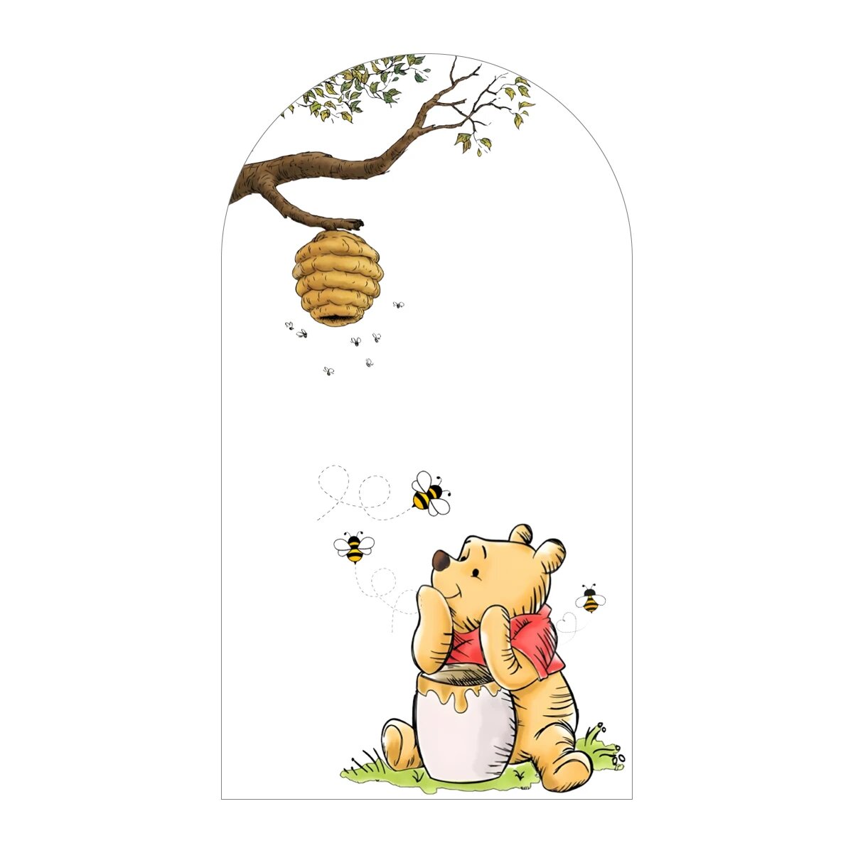 Disney Винни Пух фоновый чехол для фотосессии 1.6x3.9ft (50x120cm), 22