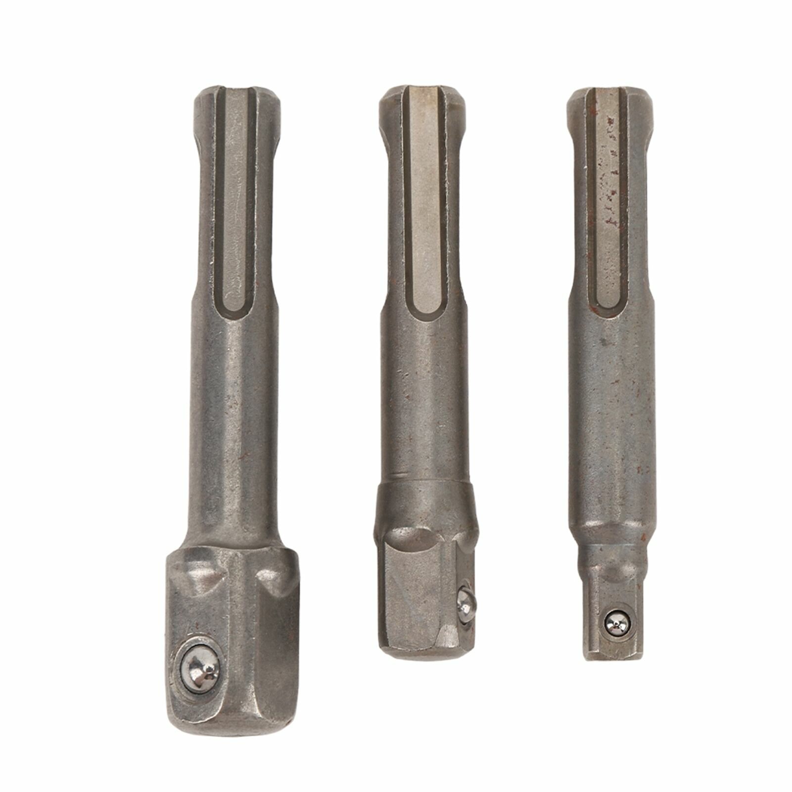3шт Набор адаптеров SDS PLUS, 1/4", 3/8", 1/2", для ударного сверления