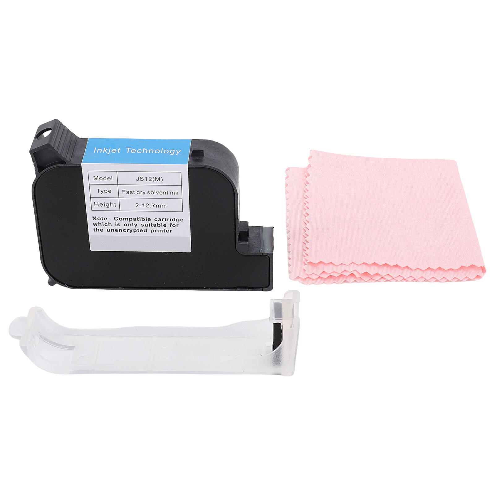 Чернильный картридж для ручного струйного принтера SC12, сменный, 42 мл, универсальный, быстросохнущий, с высокой адгезией, 12,7 мм, желтый.