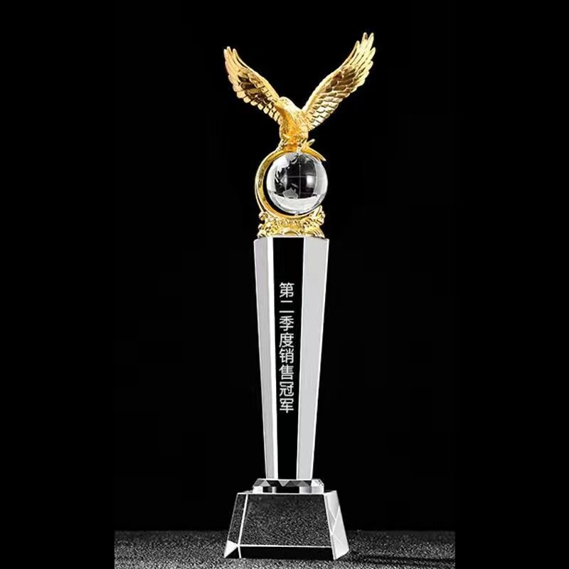 Хрустальный трофей Pengcheng Wanli, металл, стекло, для детей