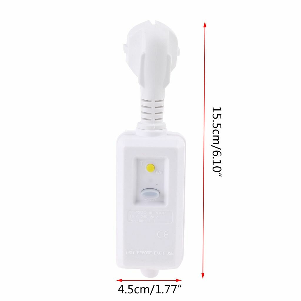 (1 шт.) Вилки с защитой от утечки тока европейского стандарта 16А 220-250В