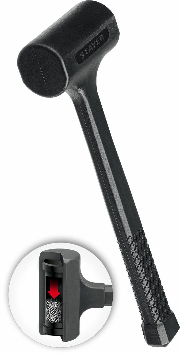 Слесарный молоток STAYER, 40 мм, 900 г, цельнолитой, безынерционный, Professional 2042-900