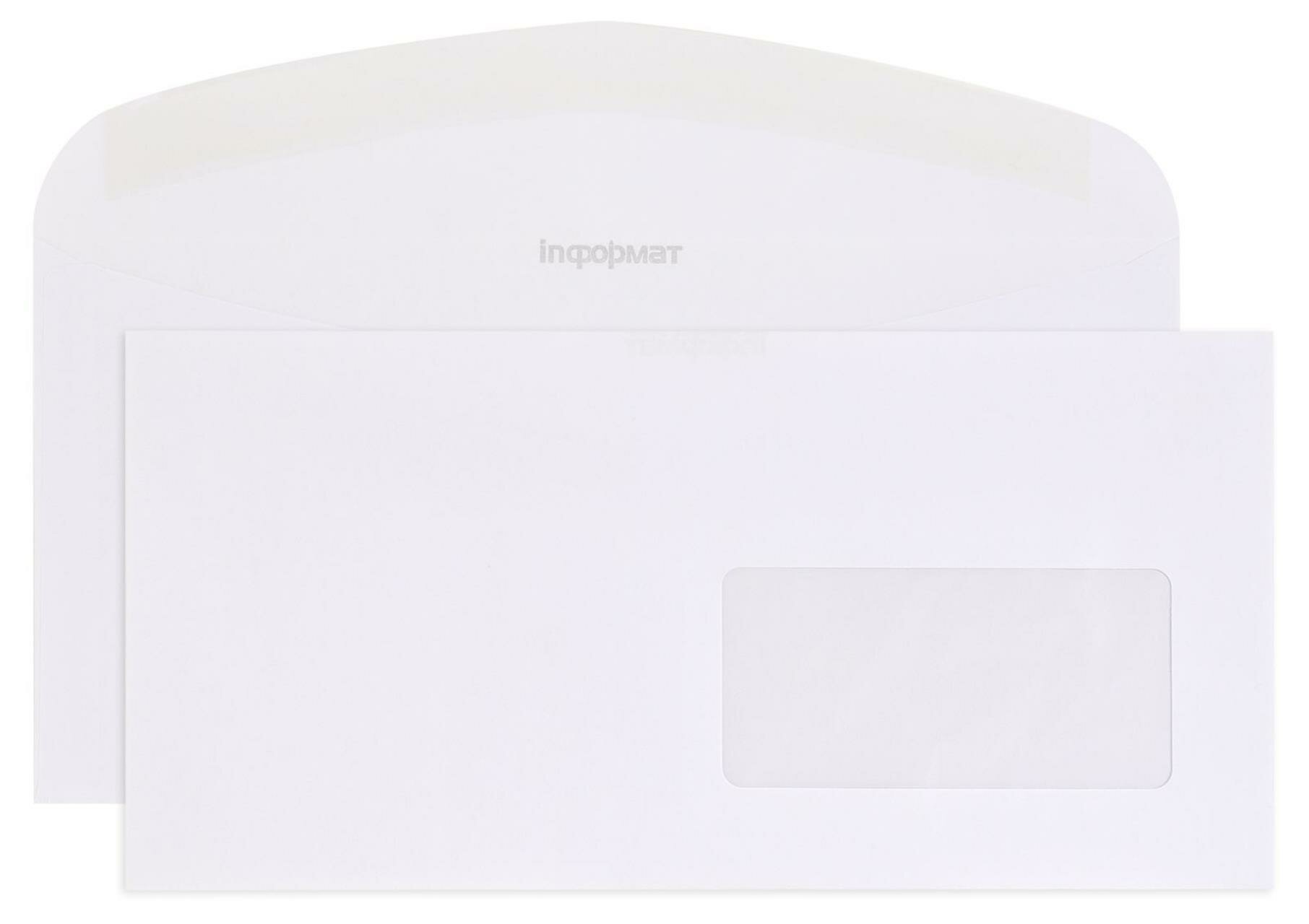 Конверт 1 шт почтовый C65 (114х229) окно справа декстрин, автомат