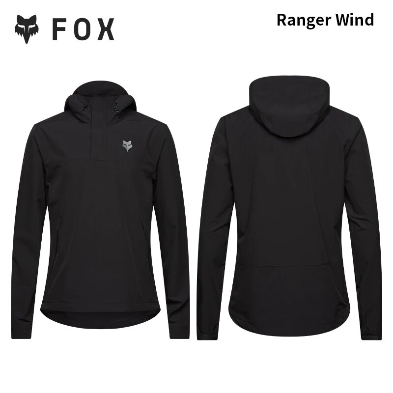 Куртка для мотокросса FOX RANGER WIND для езды по бездорожью — ветрозащитная, легкая, тонкая, эластичная, устойчивая к разрыву и портативная Черный, M, Black 2
