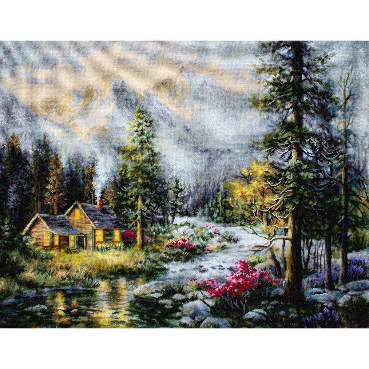 Набор для вышивания крестиком 'Шале', 53*41см, Luca-S, B610