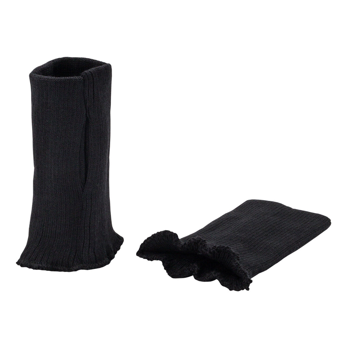Манжет плотный с отверстием д/пальца (30% шерсть, 70% акрил), 2*1, 9см*17,5см (004 черный)