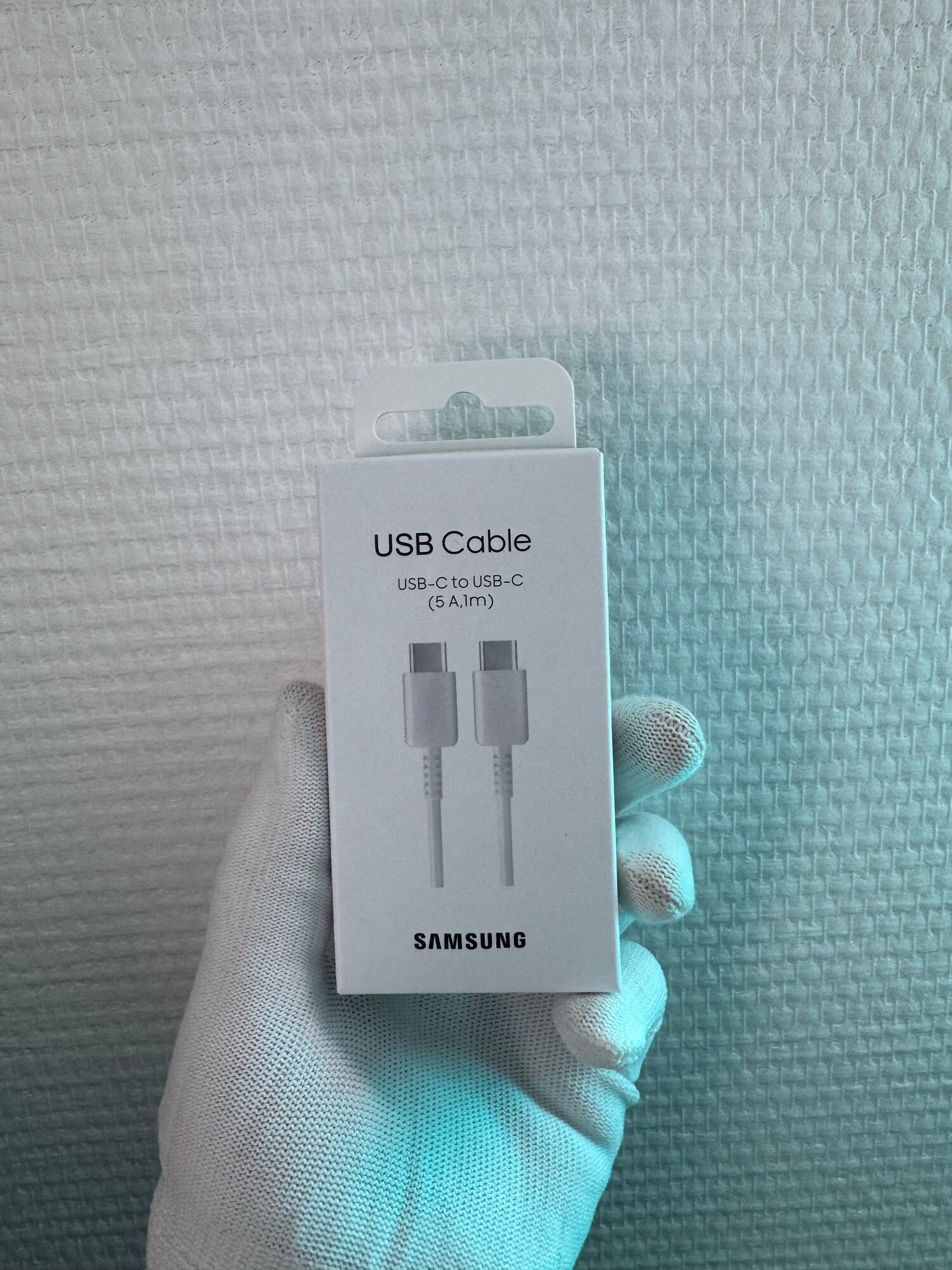 Кабель Оригинал Samsung EP-DN975 USB Type-C (m)-USB Type-C (m), 5А, 1м белый