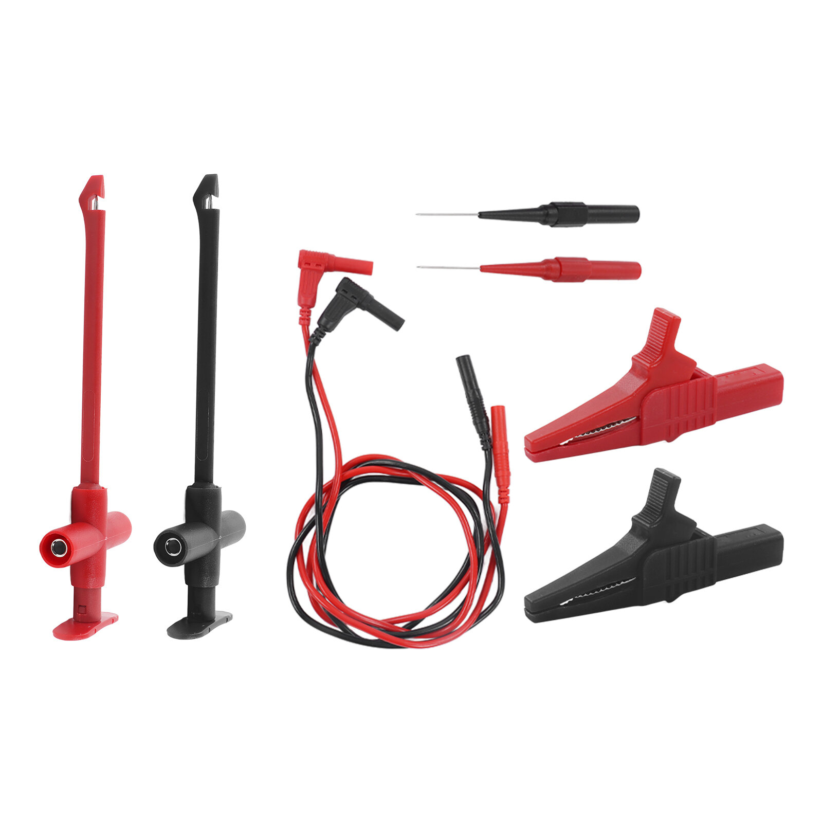 Комплект измерительных щупов для мультиметра, латунные, ПВХ, полиамид, 30 В переменного тока, 60 В постоянного тока, максимальный ток 19 А, аксессуары для электротехнических испытаний, прочные.