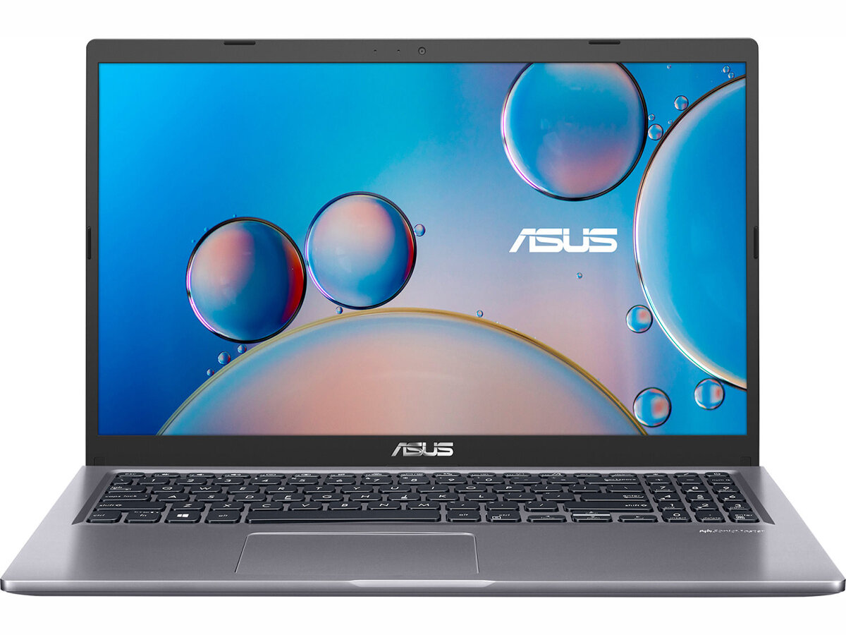 15,6" Ноутбук Asus VivoBook 15 X515JF-BR240 (90NB0SW1-M04370) серый - 1366x768, TN, Intel Pentium 6805, ядра: 2 x 1,1 ГГц, 4 ГБ, SSD 256 ГБ, NVIDIA GeForce MX130 (2 ГБ), Windows 10 Pro