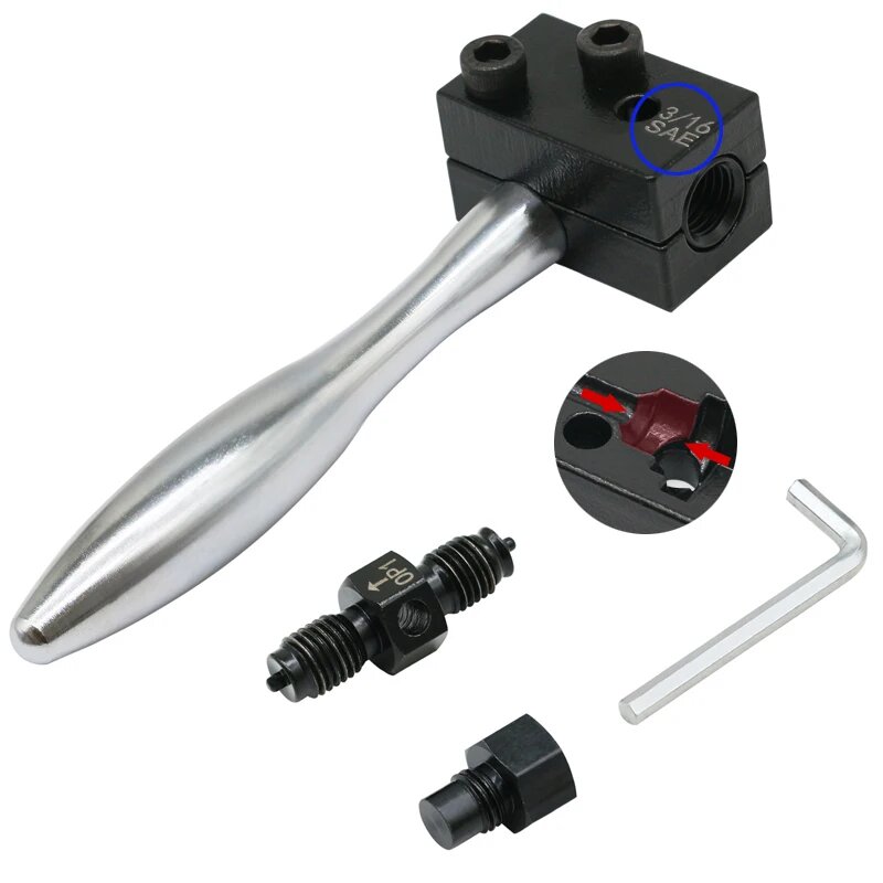 Инструмент для развальцовки тормозной линии Автомобильный инструмент для развальцовка инструменты Тормозная 4,75 мм 3/16 "SAE для тормозного шланга никелевая трубка и медная трубка, SAE