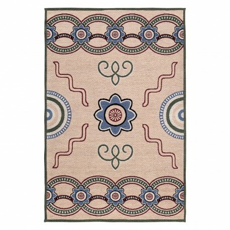 Ковер из хлопка по мотивам эвенских орнаментов из коллекции cultural heritage, 160х230 см