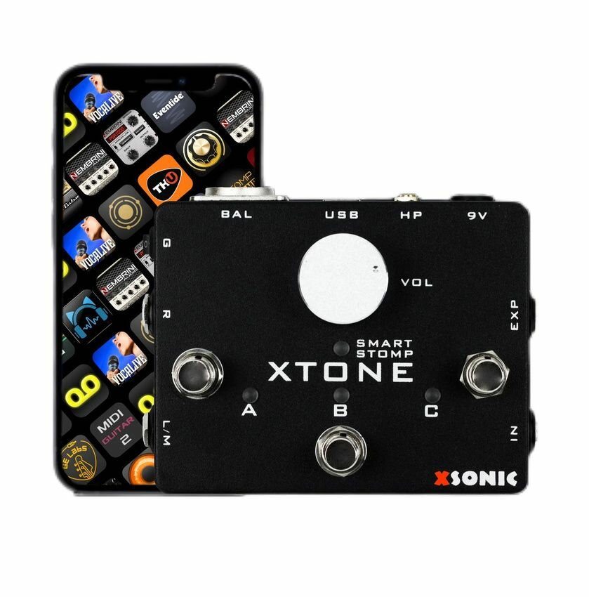 XSONIC XTONE, Гитарный интеллектуальный аудиоинтерфейс, MIDI-контроллер
