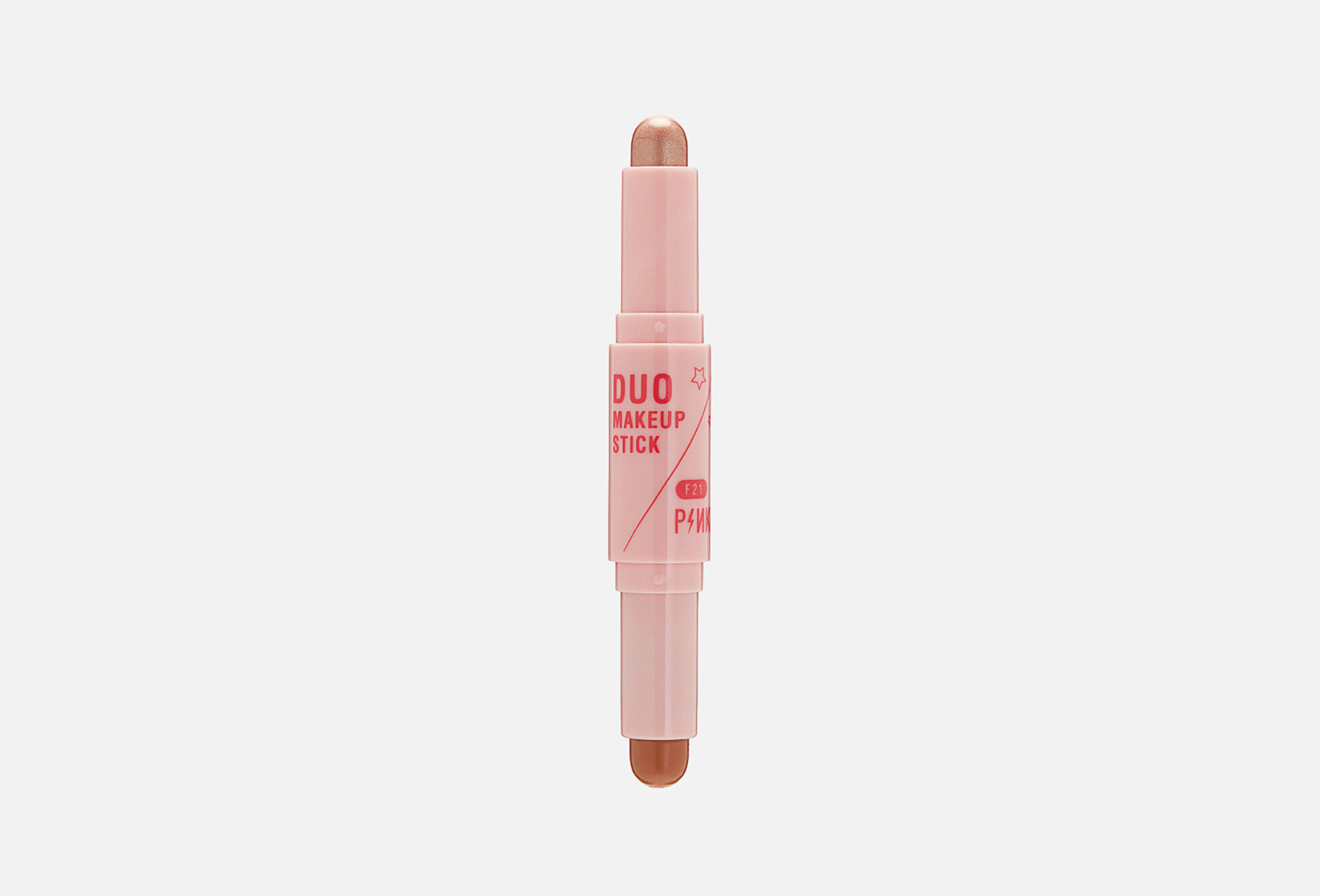 Мультистик для контуринга лица PINK FLASH Duo Makeup Stick 02, Шампань, мокко
