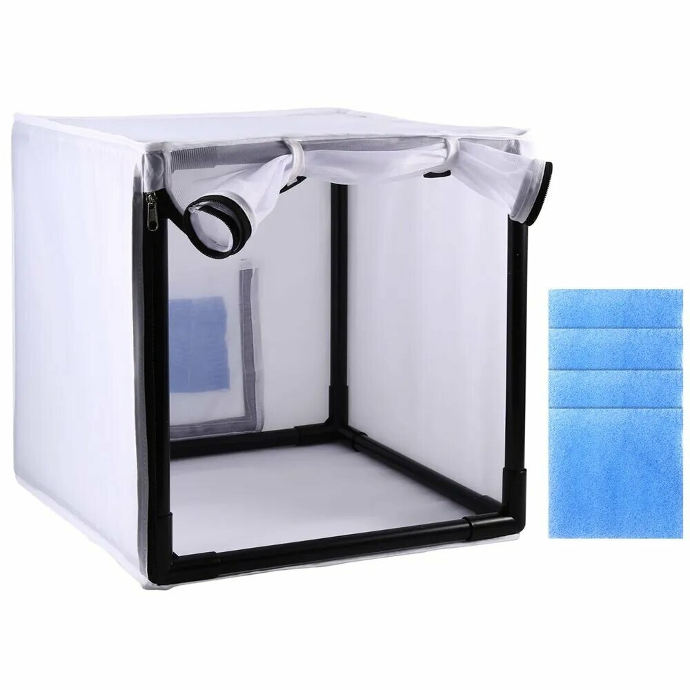 Аэрографическая окрасочная камера с фильтром и шторкой, 15-дюймовый портативный инструмент для окраски, инструмент для проектов своими рукам