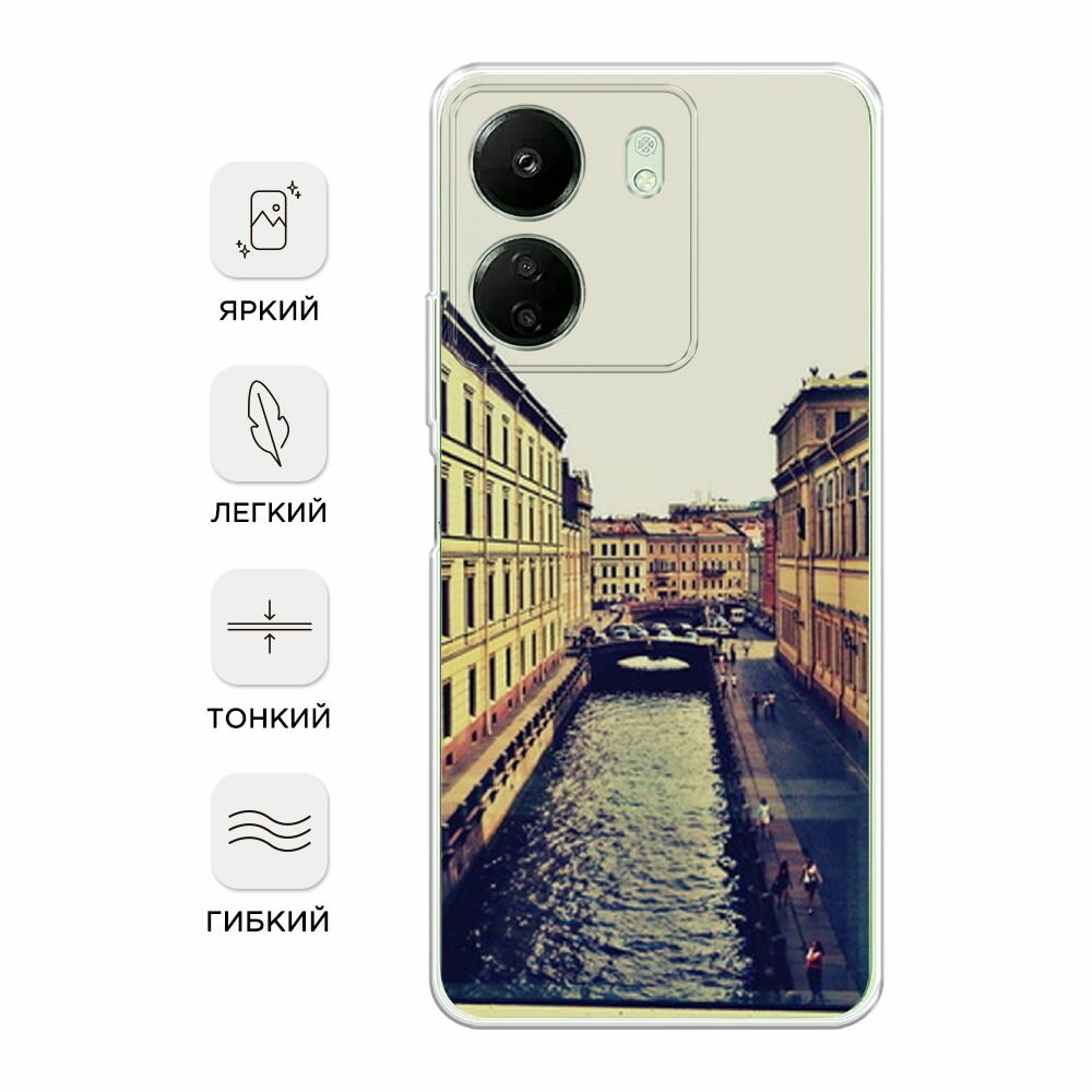 Чехол на Xiaomi Redmi 13C/Poco C65 / Сяоми Редми 13C/Поко С65 с принтом "Санкт-Петербург" — фото 1
