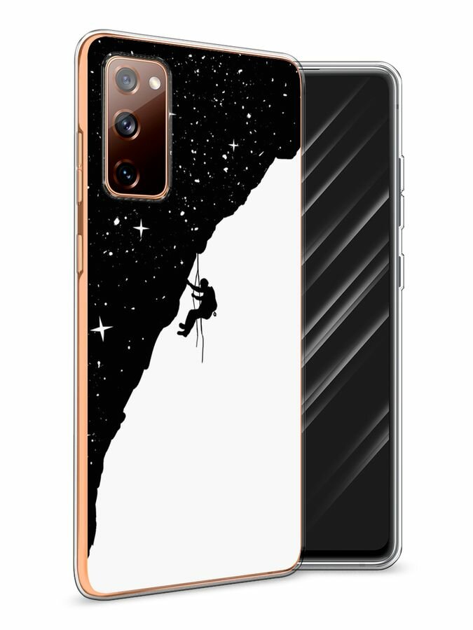 Чехол на Samsung Galaxy S20 FE / Самсунг Галакси S20 FE с принтом "Космический альпинист"