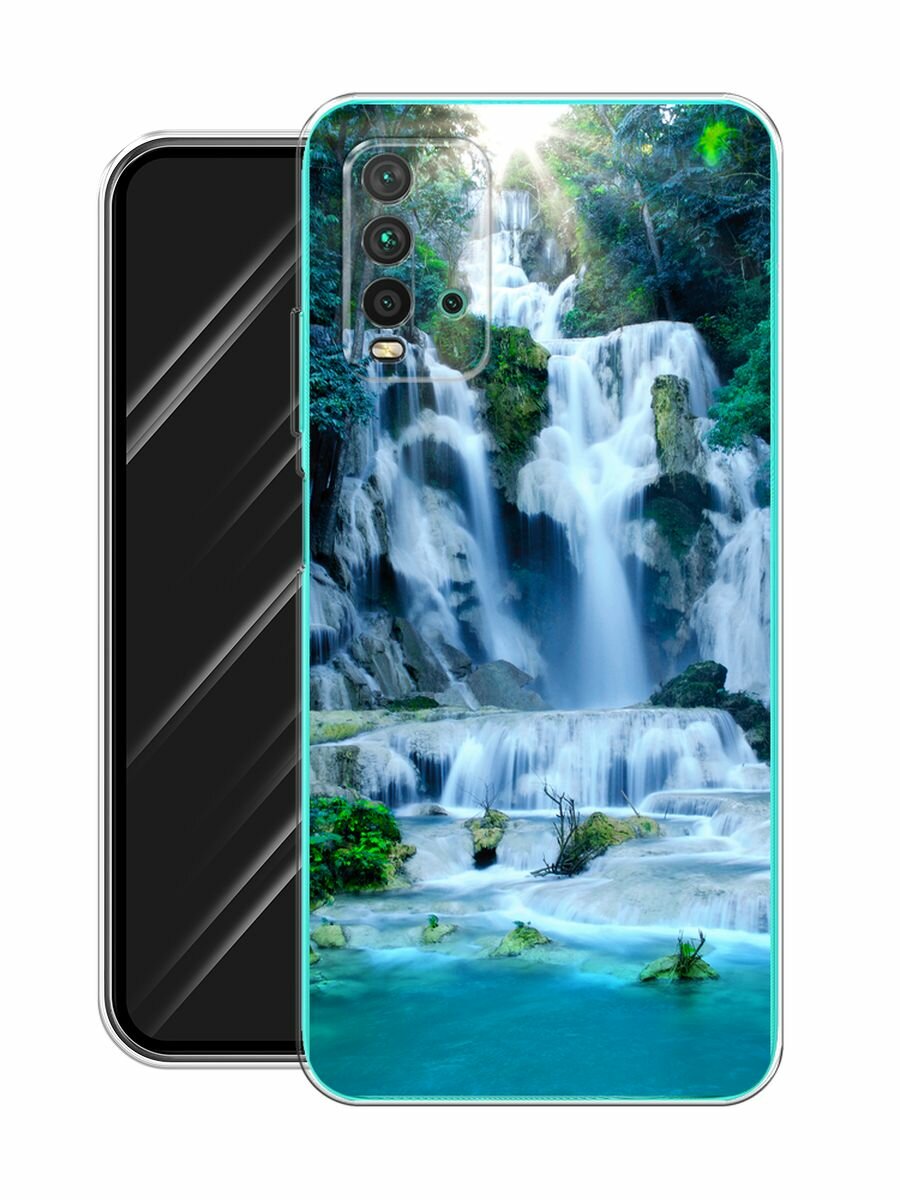 Чехол на Xiaomi Redmi 9T / Сяоми Редми 9Т с принтом "Водопад 8" — фото 1