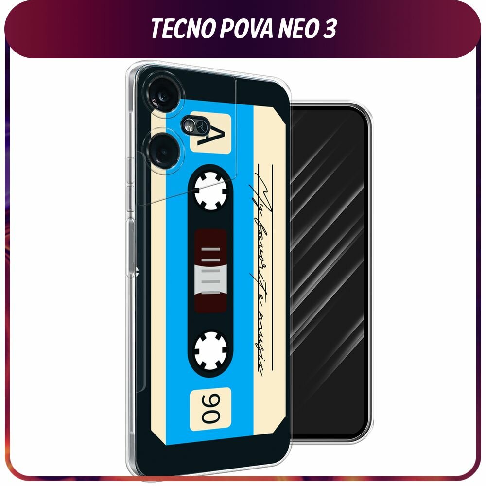 Чехол на Tecno Pova Neo 3 / Техно Пова Нео 3 с принтом "Темная кассета"
