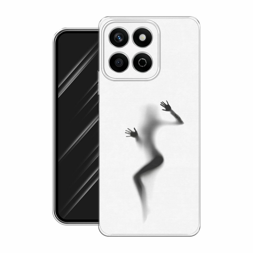 Силиконовый чехол на Honor X7c / Хонор X7c с принтом "Девушка в душе" — фото 1