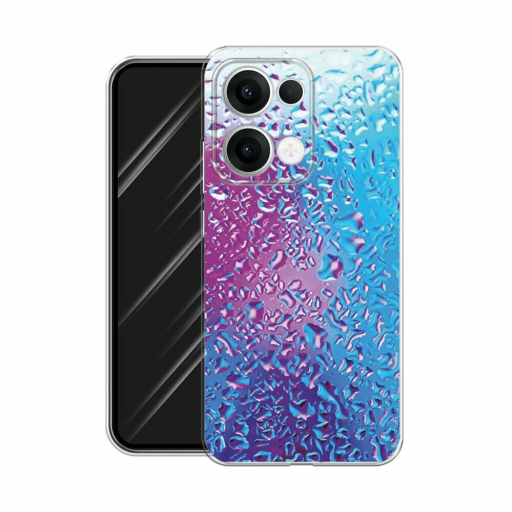Чехол на Oppo Reno 13 / Оппо Рено 13 с принтом "Капли на стекле" — фото 1