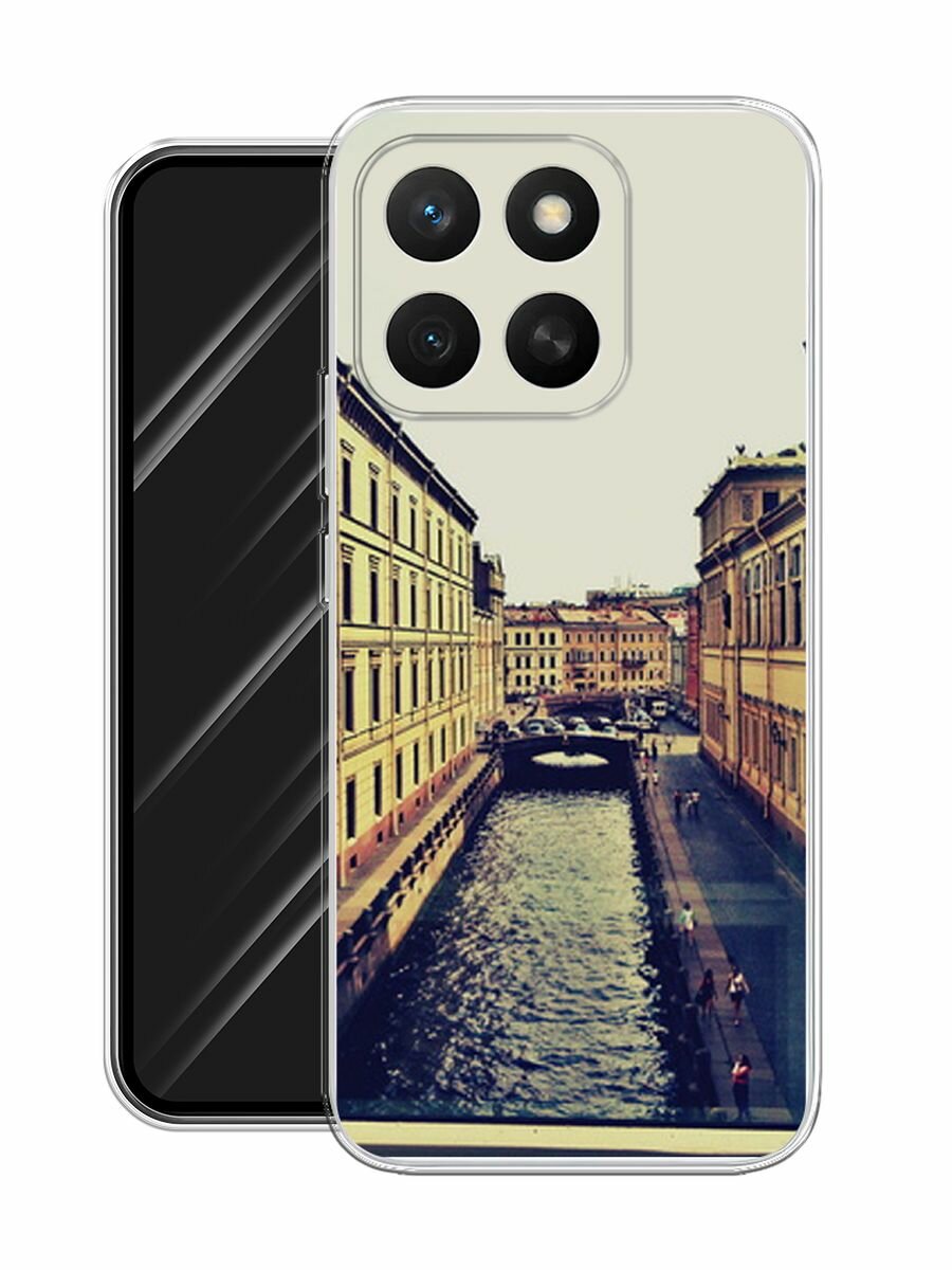 Силиконовый чехол на Honor X8c / Хонор X8c с принтом "Санкт-Петербург" — фото 1
