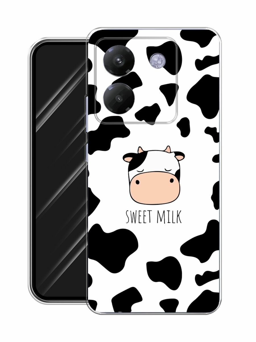 Силиконовый чехол на Poco M7 Pro / Поко М7 Про с принтом Sweet milk — фото 1