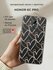 Чехол на Honor 6C Pro / Хонор 6С Про с принтом "Узор из сердечек", прозрачный