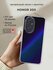 Силиконовый чехол на Honor 200 / Хонор 200 с принтом "Синий карбон"