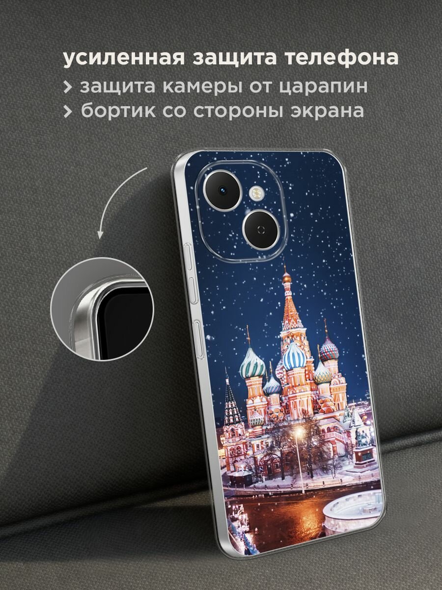 Чехол на Tecno Spark 40C / Текно Спарк 40C с принтом "Москва 1" — фото 1