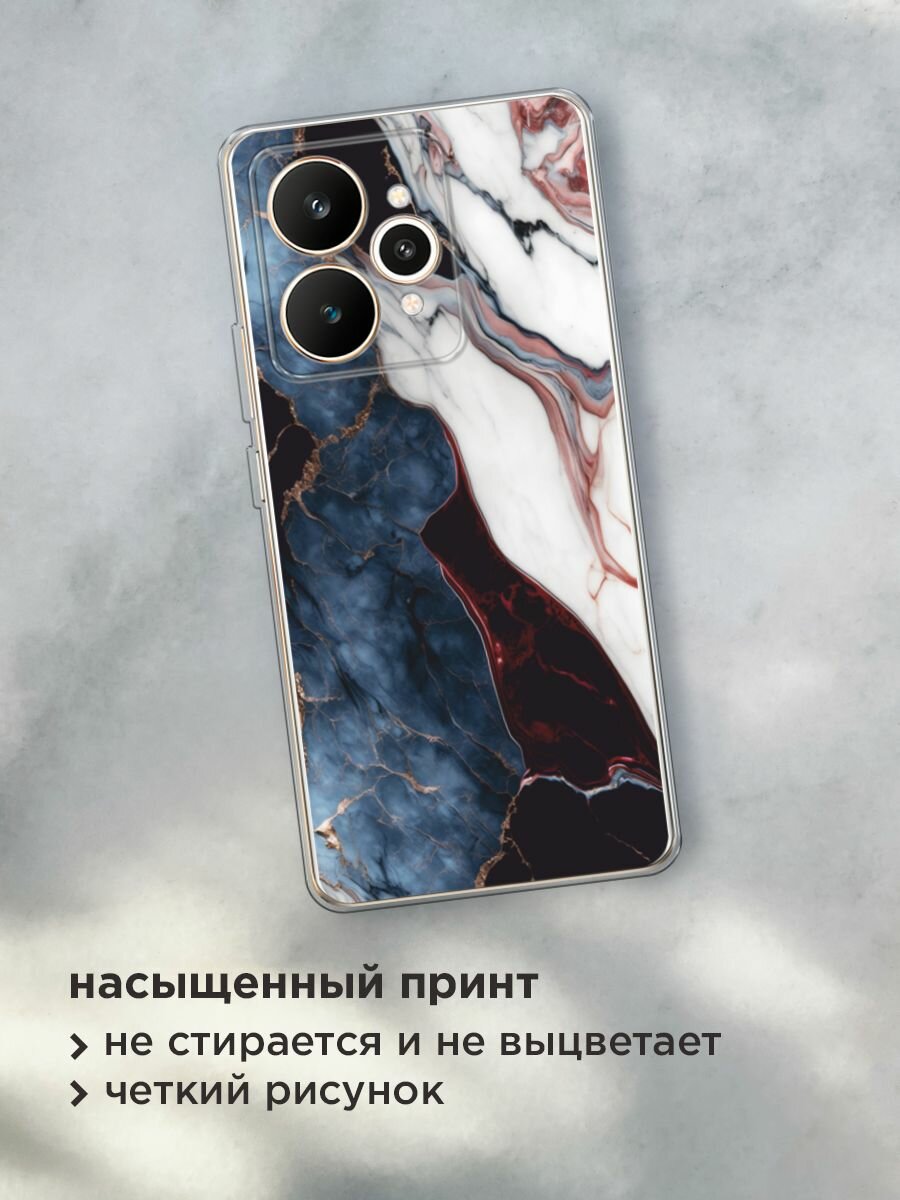 Чехол на Realme 15 / Реалми 15 с принтом "Благородный мрамор" — фото 1