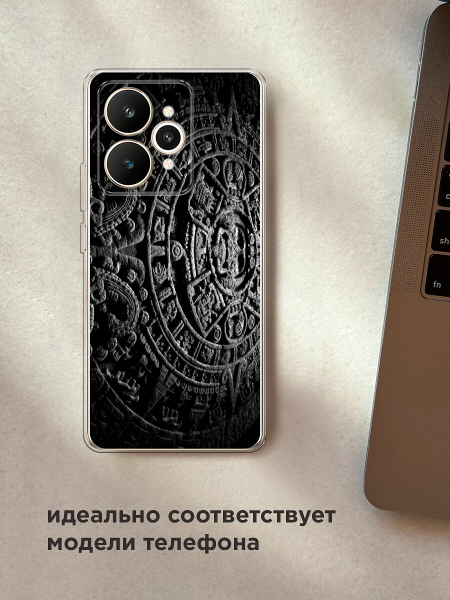 Силиконовый чехол на Realme 15 / Реалми 15 с принтом "Узоры ацтеков 3" — фото 1
